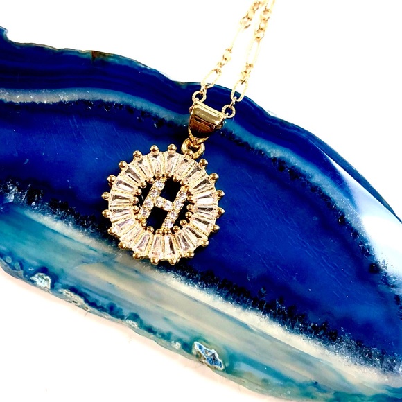 jasmines jewels | Jewelry | Initial H Necklace Letter H Personalized H ...